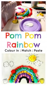 Pom Pom Rainbow Collage – Danya Banya