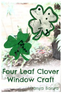 Four Leaf Clover Window Craft – Danya Banya