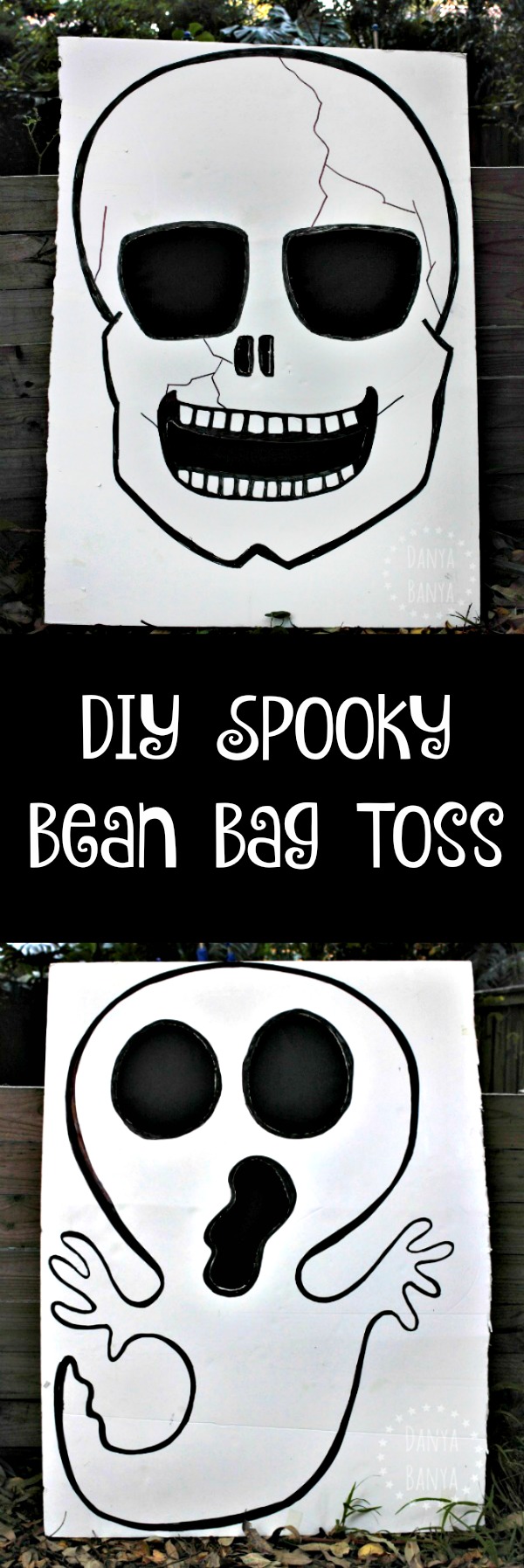 DIY Skull & Ghost Bean Bag Toss Game – Danya Banya