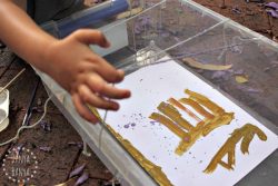 Painting Jacaranda Trees: Splatter Art for Kids – Danya Banya